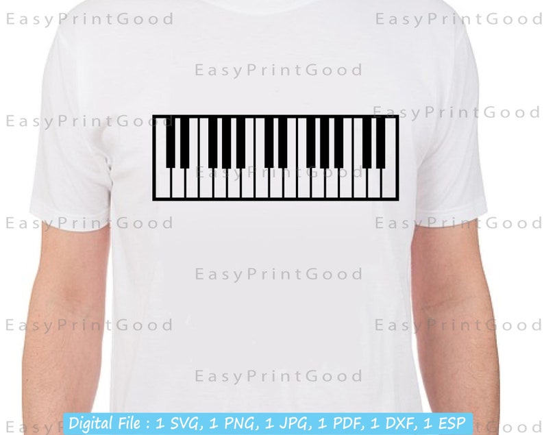 Piano Keyboard Svg Piano Keys Svg Piano Keyboard Clipart | Etsy Canada