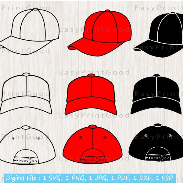 Backwards Hat Svg - Etsy