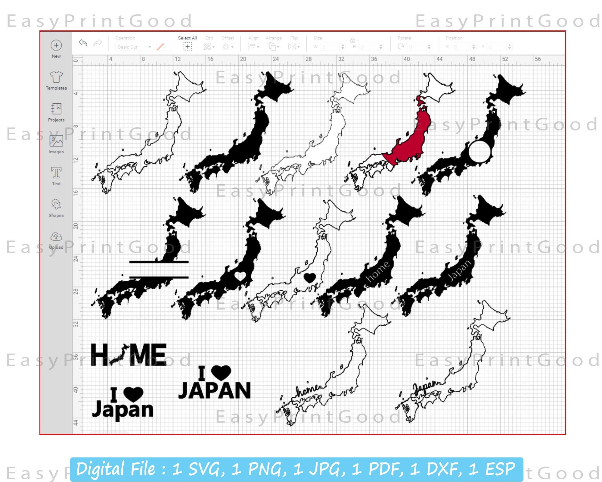 Japan SVG Bundle Japan Map Svg Home Japan Outline Japan - Etsy Australia
