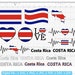 Costa Rica National Flag Svg Bundle, Costa Rica Heart Svg, Map Flag ...