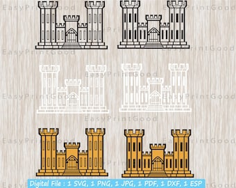Army Engineer Castle Svg - Etsy
