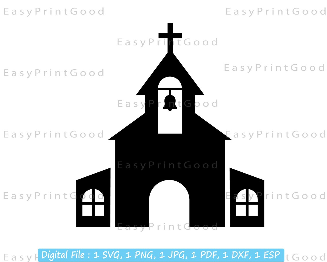 Church Svg Church Clipart Praying Svg Church Silhouette - Etsy Canada