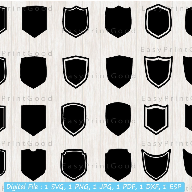 Shield Svg - Etsy