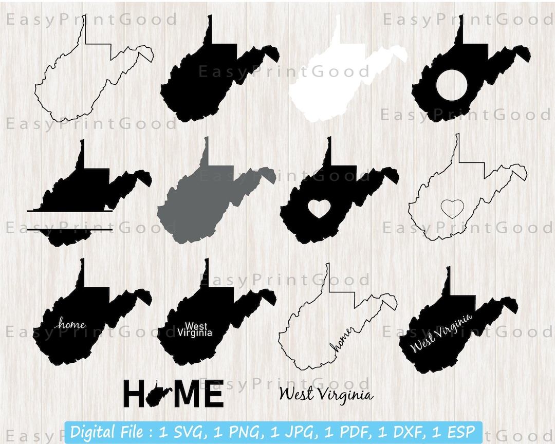 West Virginia Svg Bundle, West Virginia Svg, West Virginia State, West ...