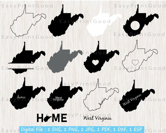 West Virginia Svg Bundle West Virginia Svg West Virginia | Etsy