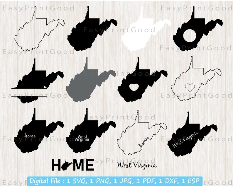 West Virginia Svg Bundle West Virginia Svg West Virginia | Etsy