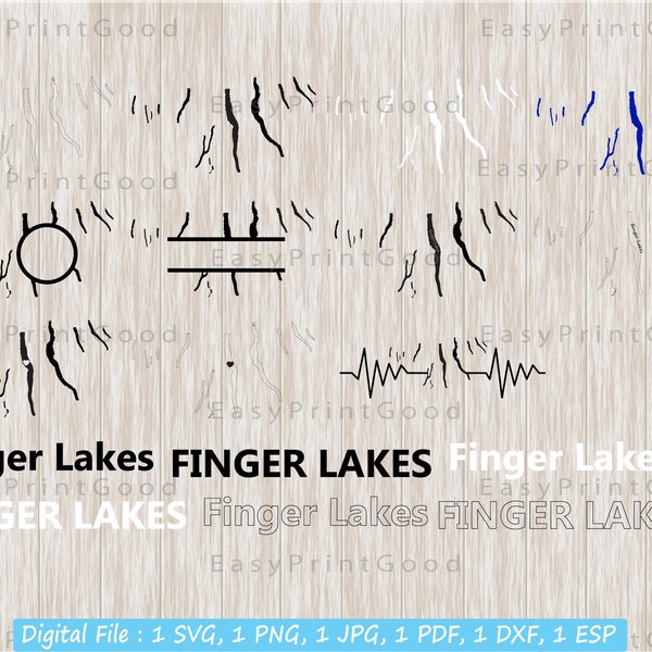 Finger Lakes Svg - Etsy