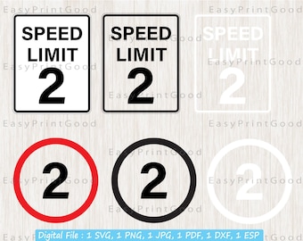 Speed Sign Svg - Etsy