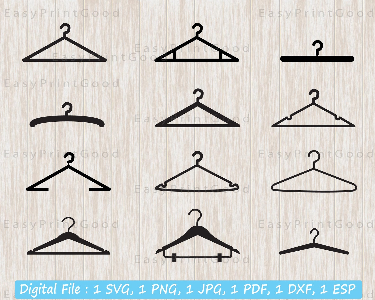 Clothes Hanger Svg Bundle Hangers Svg Clothes Hangers Svg - Etsy