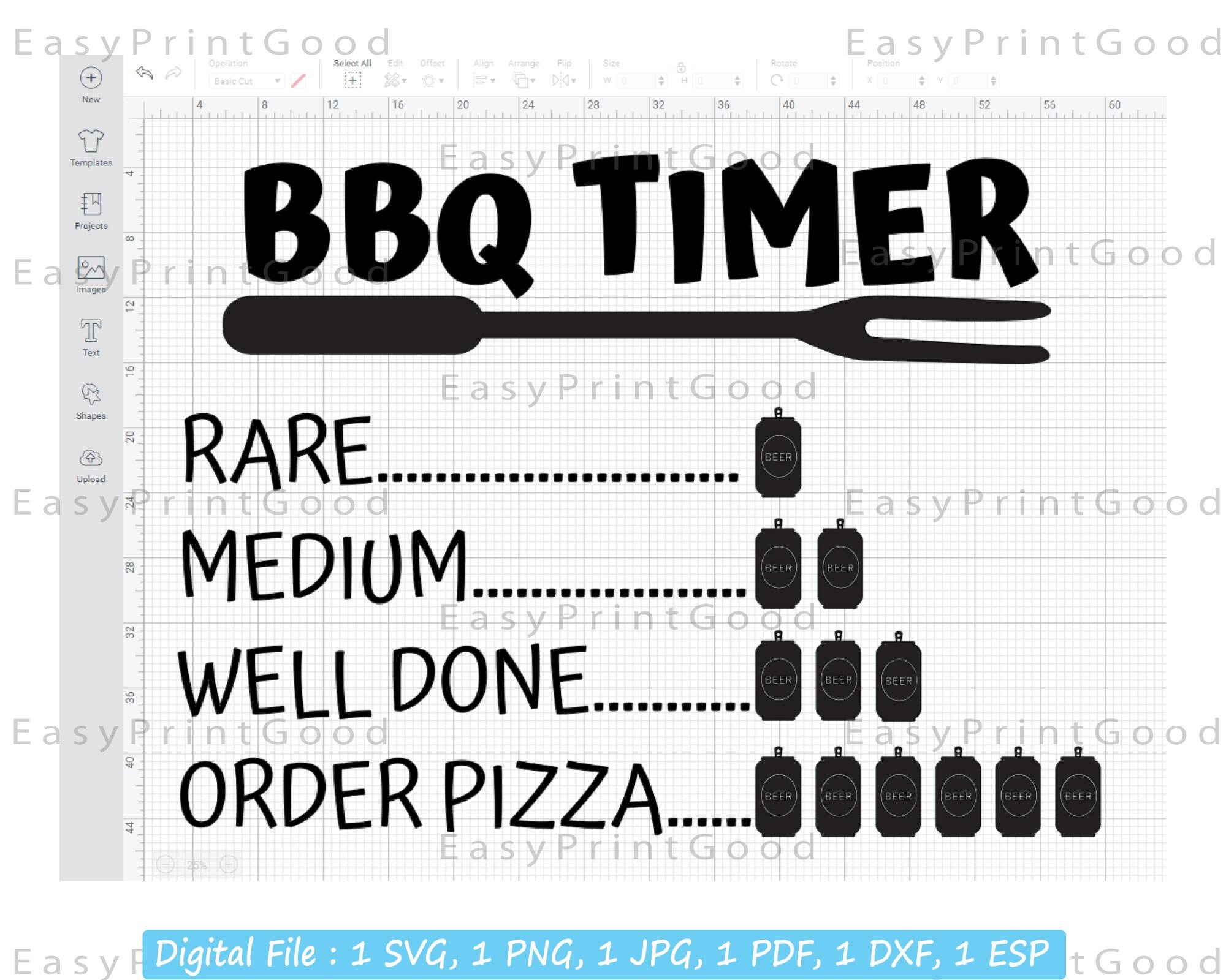 BBQ Timer Svg Barbecue Apron Svg Barbecue Svg BBQ Timer - Etsy