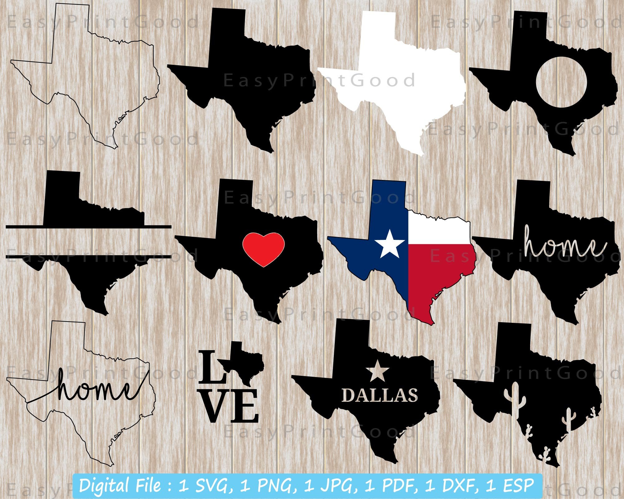 Texas State Svg Bundle Texas SVG File Texas Flag SVG Texas - Etsy Australia