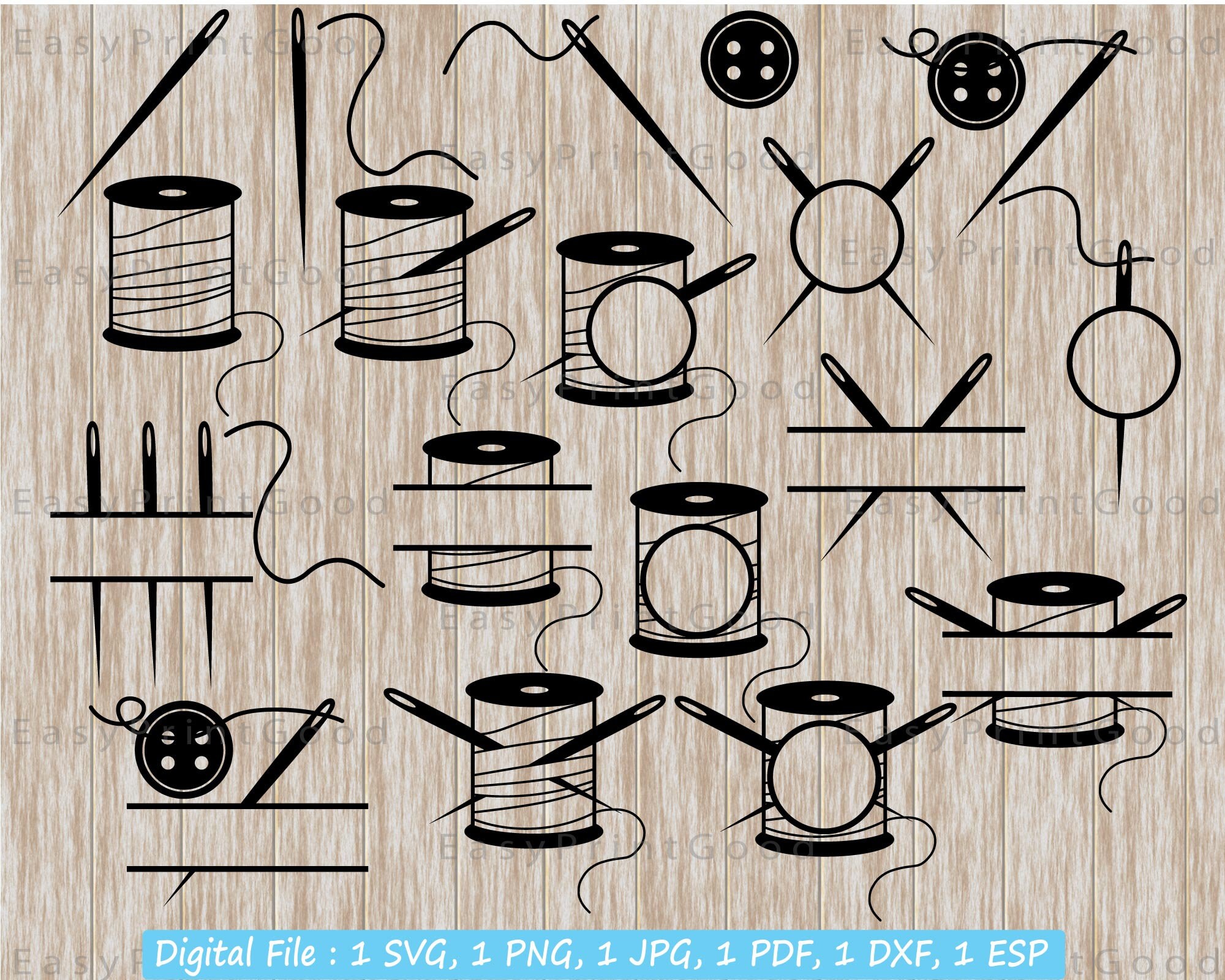 Sewing Needle Svg Sewing Needle Thread Svg Sewing Svg - Etsy