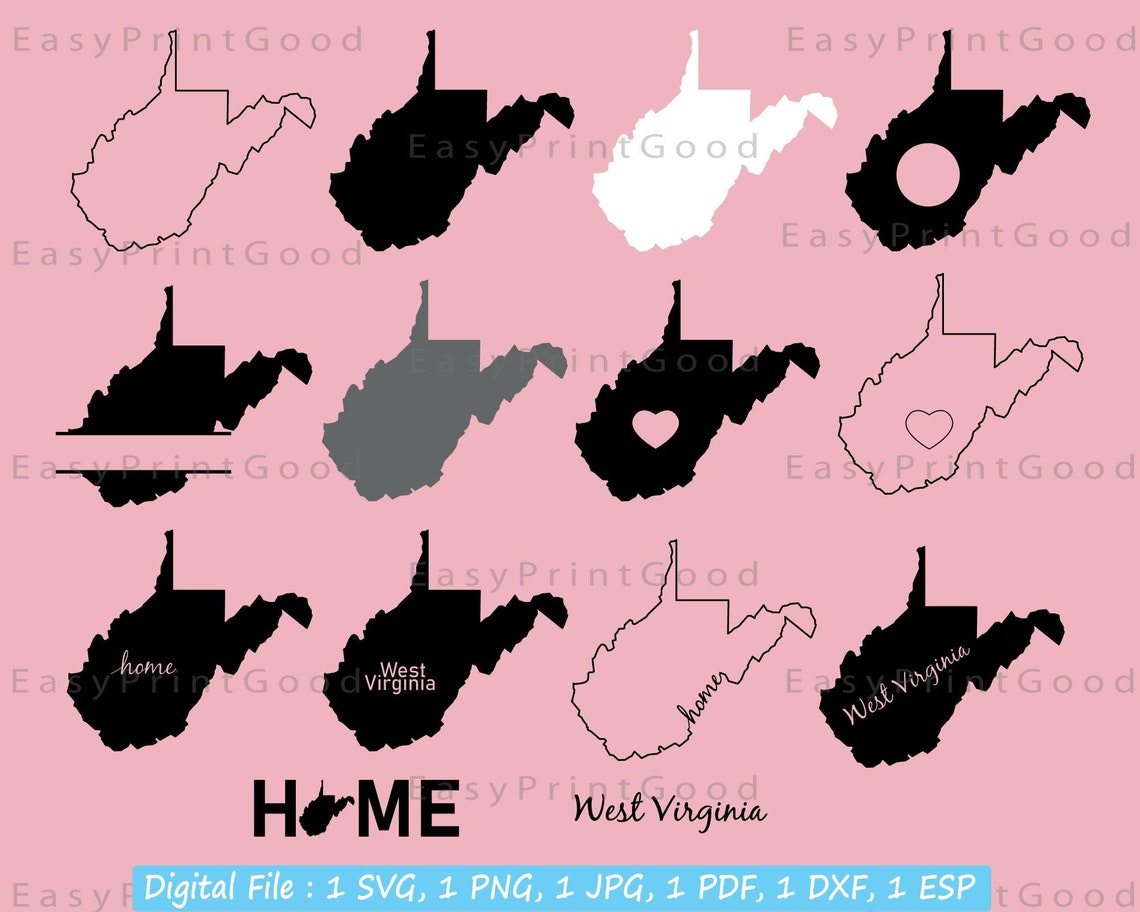 West Virginia Svg Bundle West Virginia Svg West Virginia - Etsy