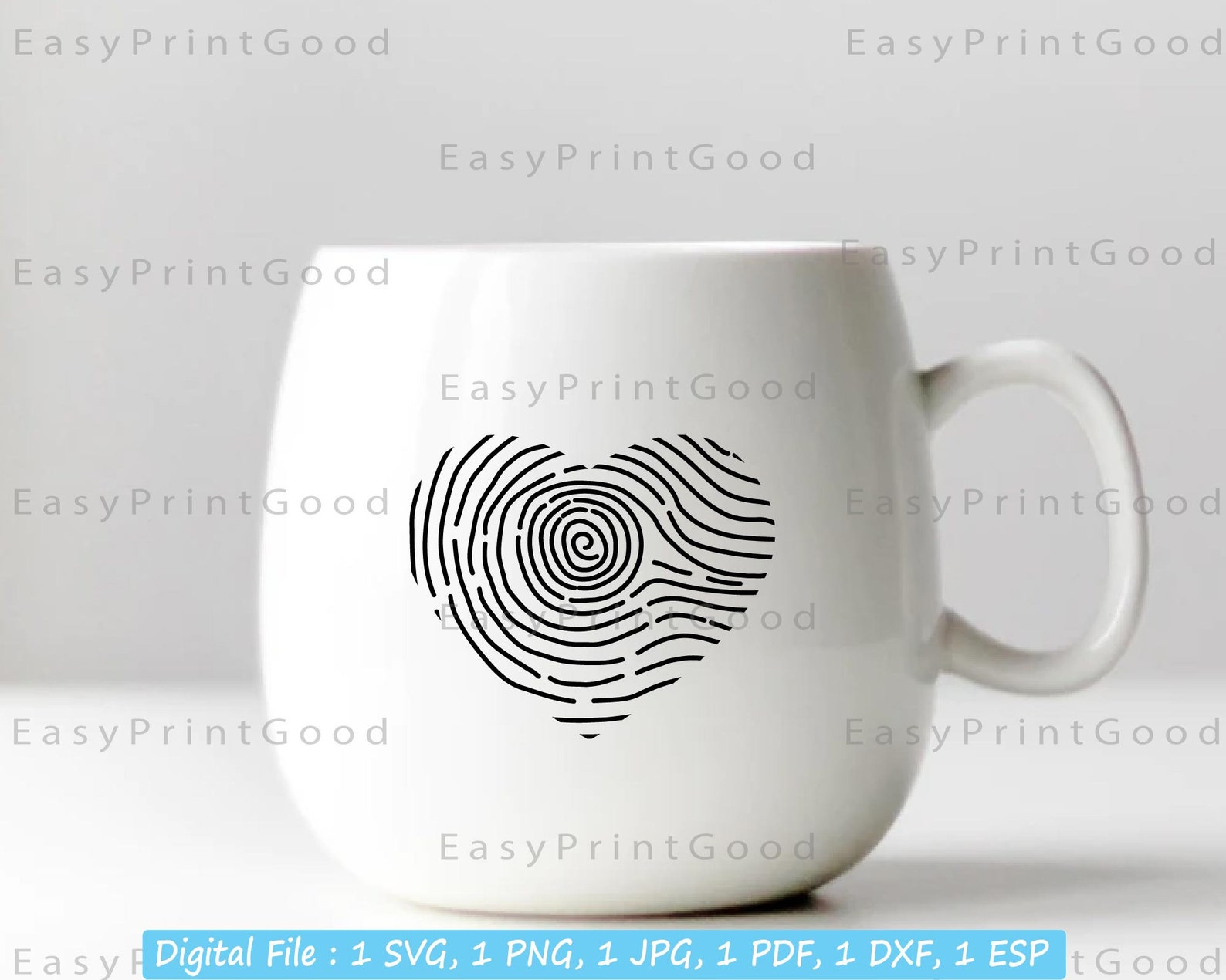 Fingerprint Svg Finger Print Svg Thumbprint Svg Heart - Etsy