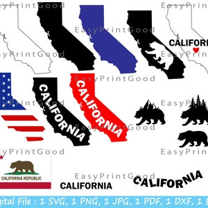 California Map Svg, California State Clipart, California State Map Svg ...