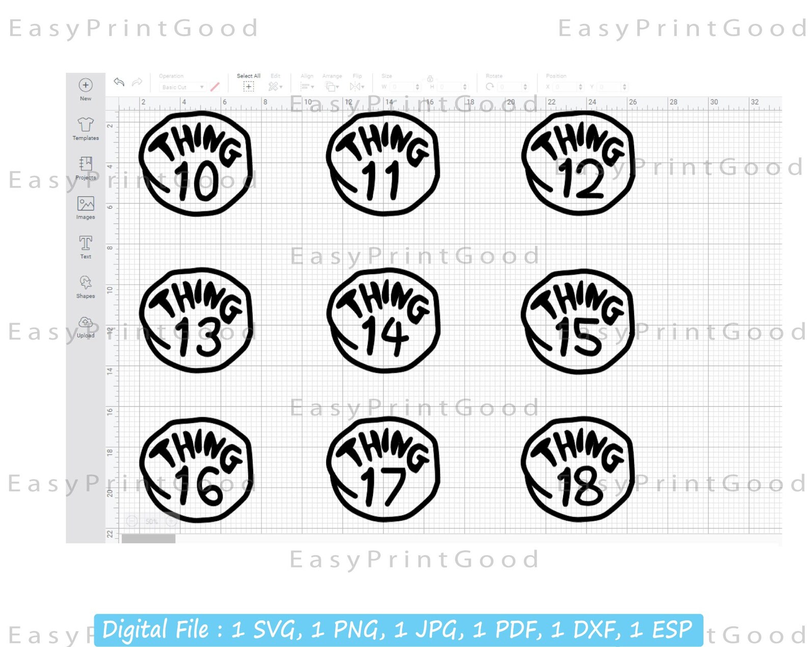 Thing 10 Thing 11 Numbers 10 to 18 Svg Thing 12 Thing 18 - Etsy