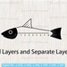 Fish Ruler Svg, Fisherman's Ruler, Fish Ruler Clipart, Fish Svg ...