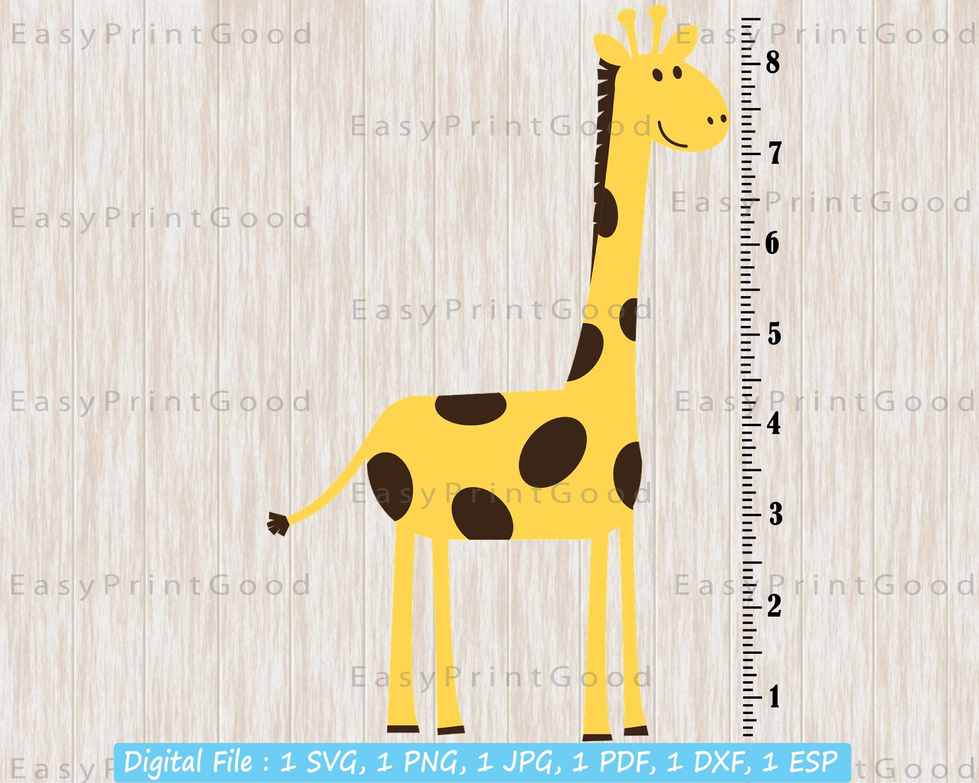 Growth Chart Svg Growth Ruler Wall Ruler Growth Chart | Etsy