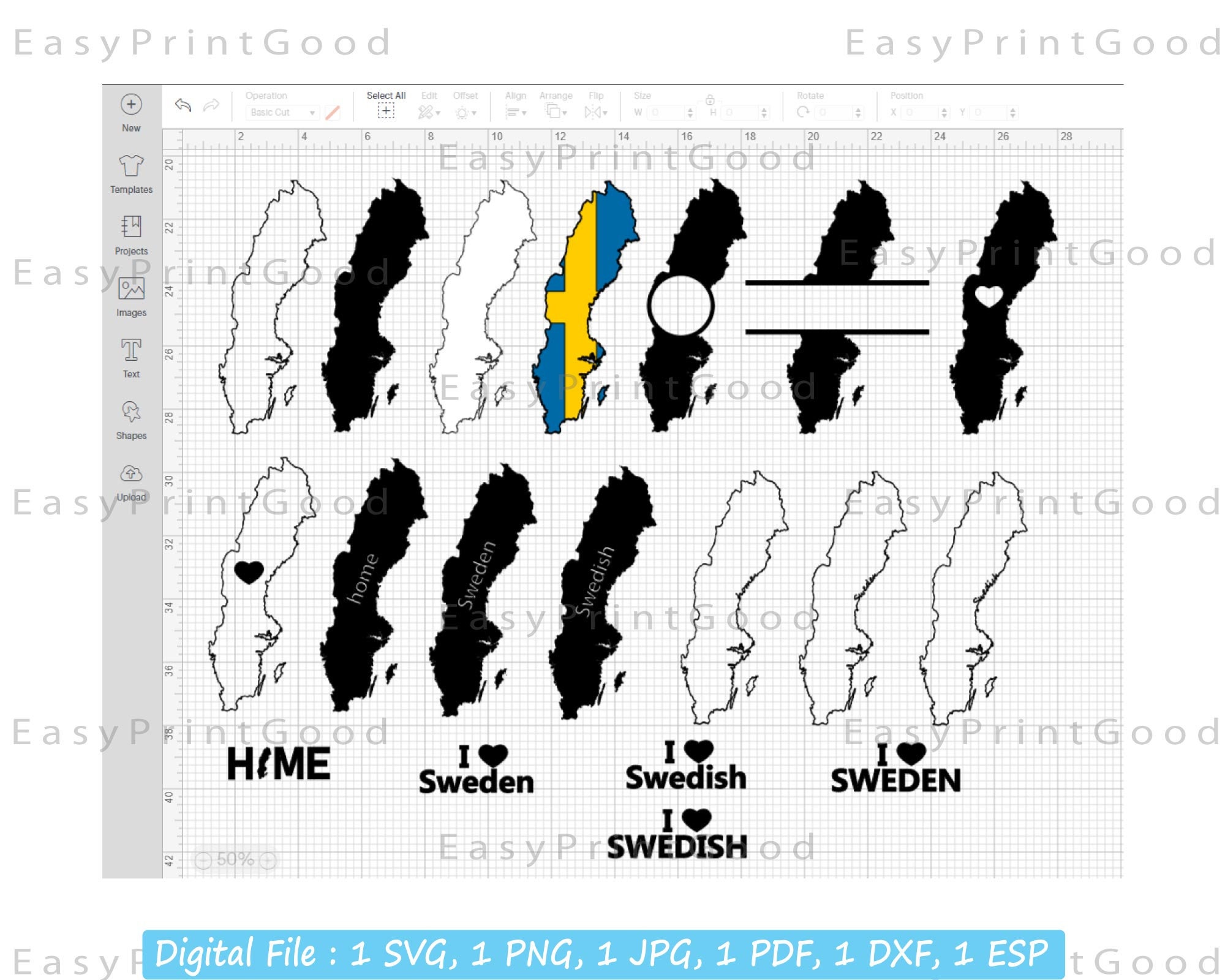 Sweden SVG Bundle Swedish Svg Sweden Clipart Sweden Map - Etsy