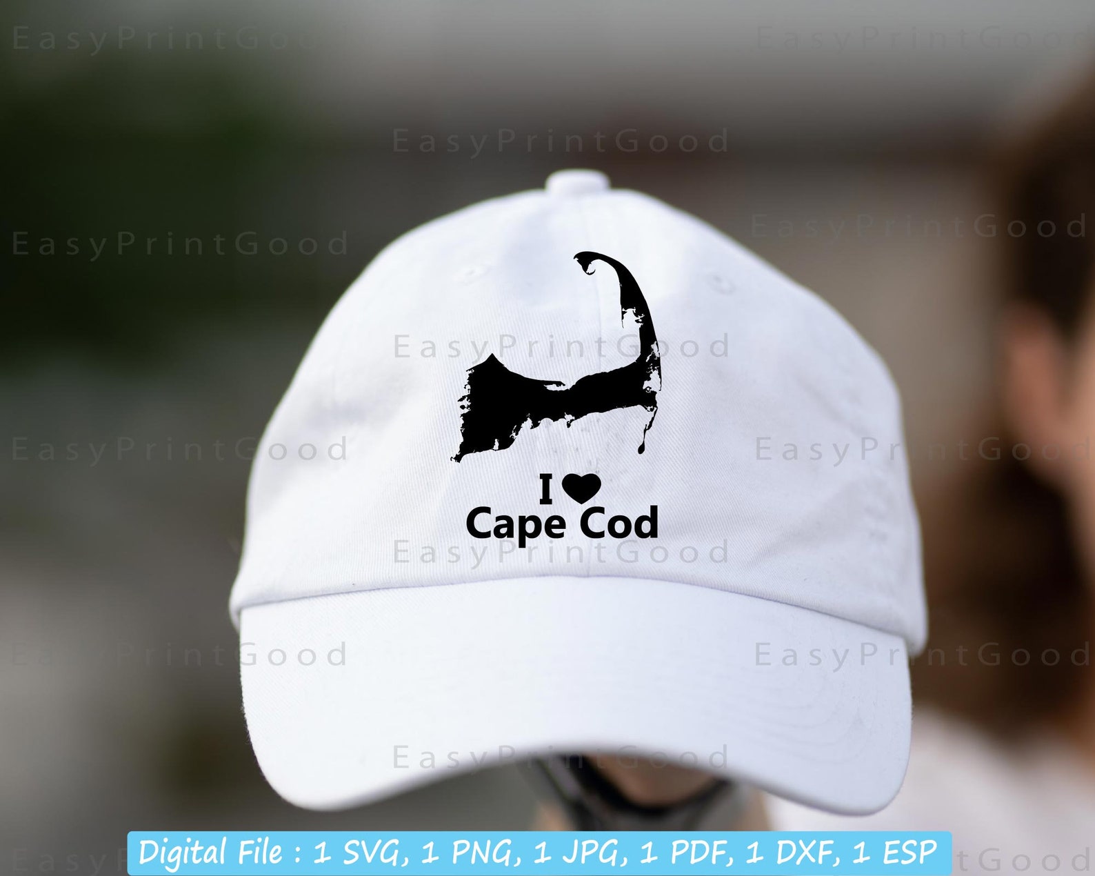 Cape Cod Map SVG Bundle: Massachusetts Outline Clipart (digital ...