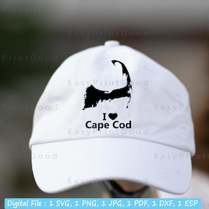 Cape Cod Svg Bundle, Cape Cod Map, Clipart, Outline, Massachusetts ...