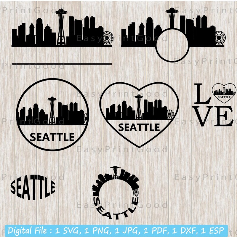 Seattle Svg - Etsy