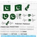 Pakistan Flag Svg Bundle, Pakistan National Flag, Love, Waving ...