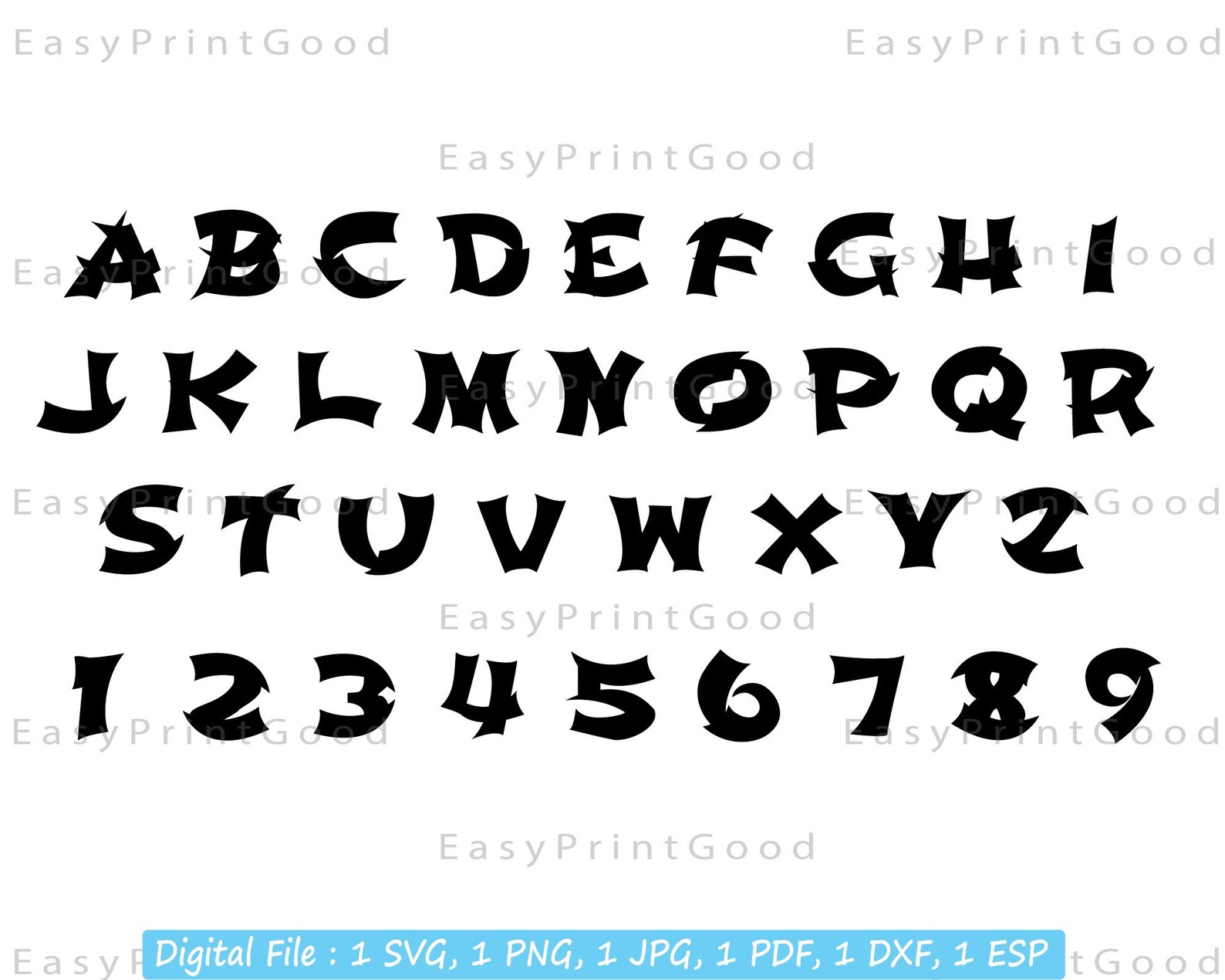 Ninja Font Svg Karate Fighting Alphabet and Number Font - Etsy Canada