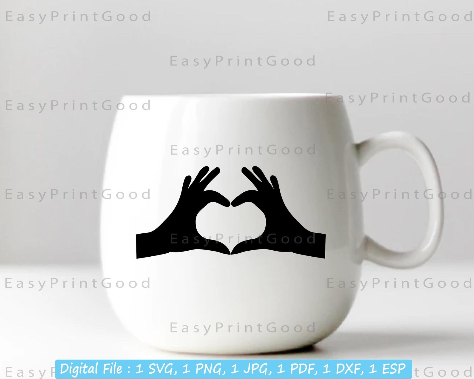 Hand Heart Svg Caring Hands Svg Love Clipart Heart on Hands - Etsy