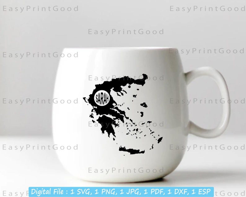 Greece Map Svg Bundle Greece Map Outline Greek Map Greek - Etsy