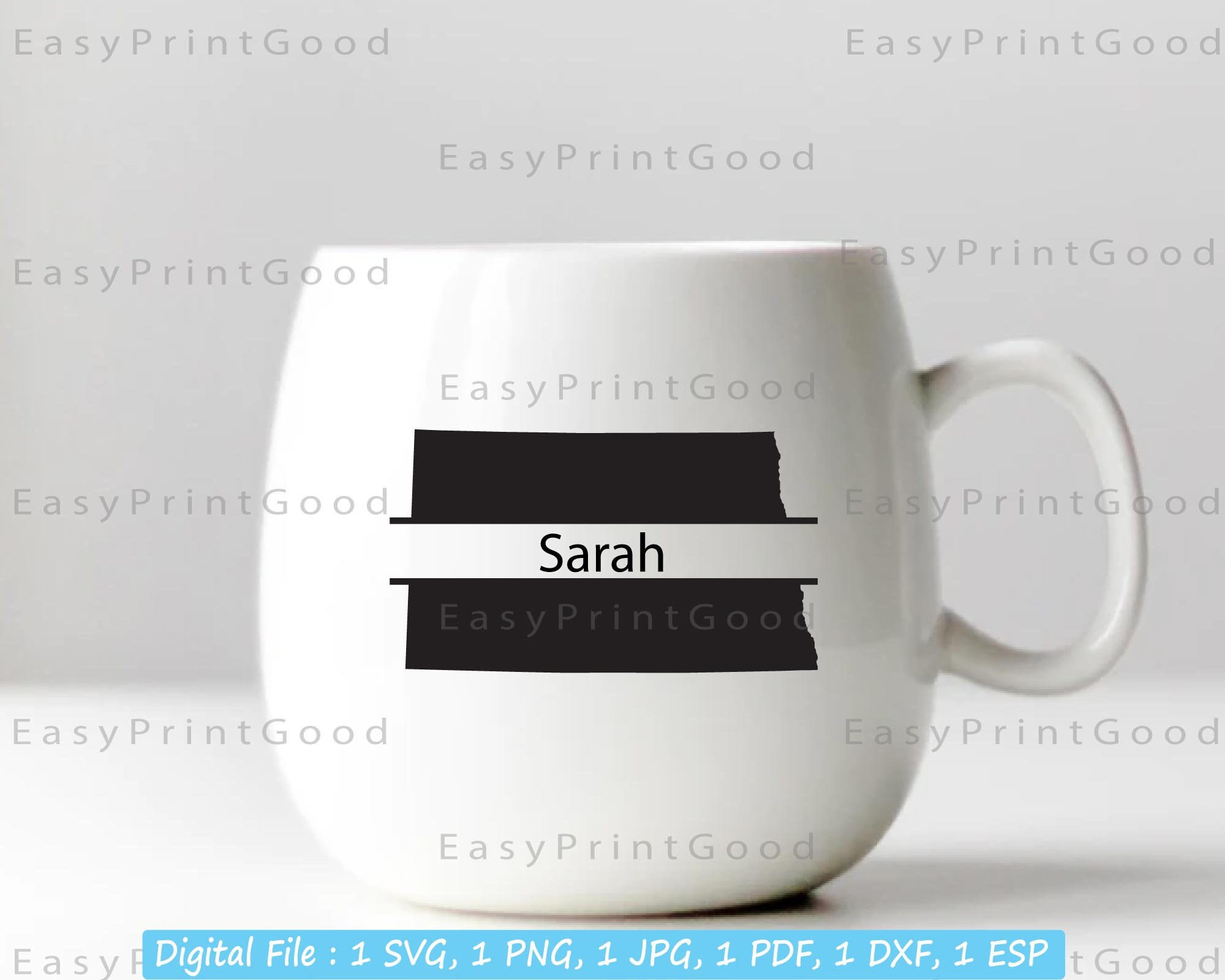 North Dakota Svg Bundle North Dakota State Outline Map | Etsy