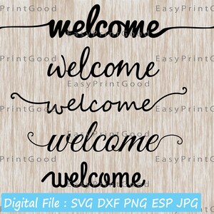 Welcome Svg, Welcome Sign Svg, Welcome Clipart, Quotes Svg, Welcome ...