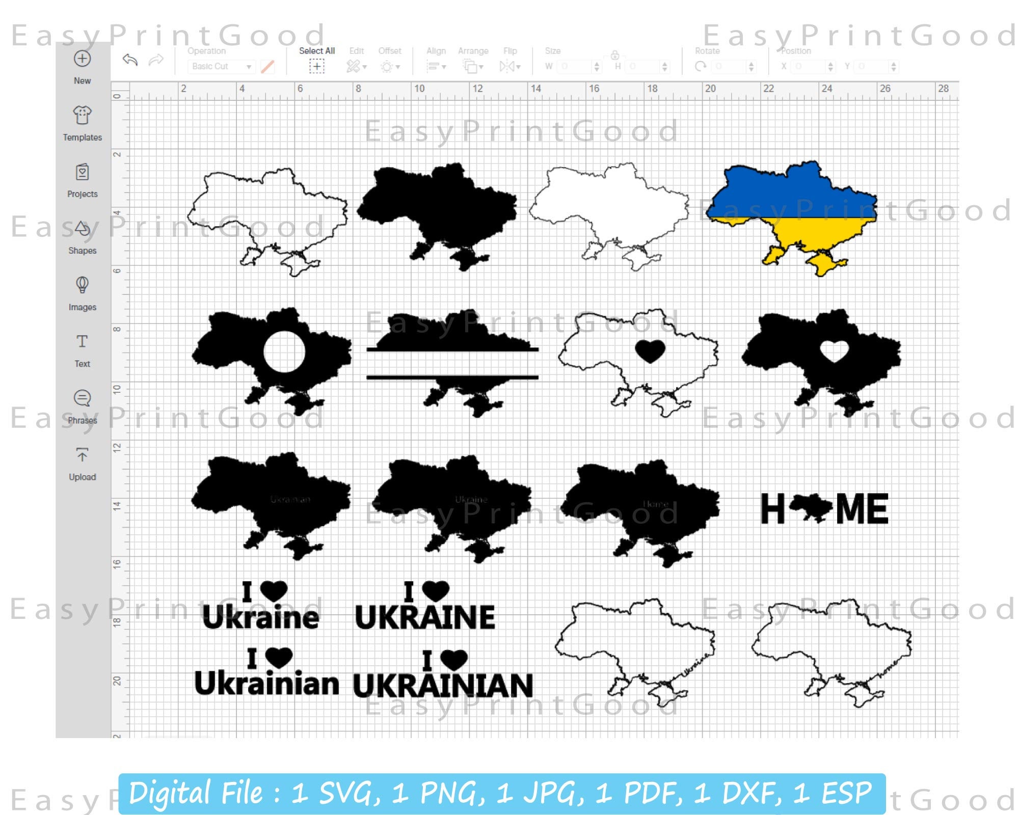 Ukraine Svg Bundle Ukraine Map Svg Ukrainian Map Clipart - Etsy Canada