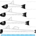 Fish Ruler Svg, Fisherman's Ruler, Fish Ruler Clipart, Fish Svg ...