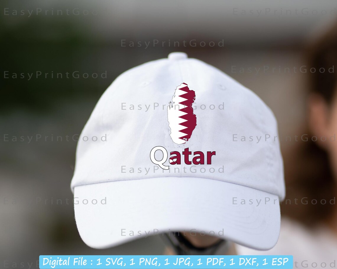 Qatar Flag Svg Bundle Qatar Name Qatar National Nation - Etsy