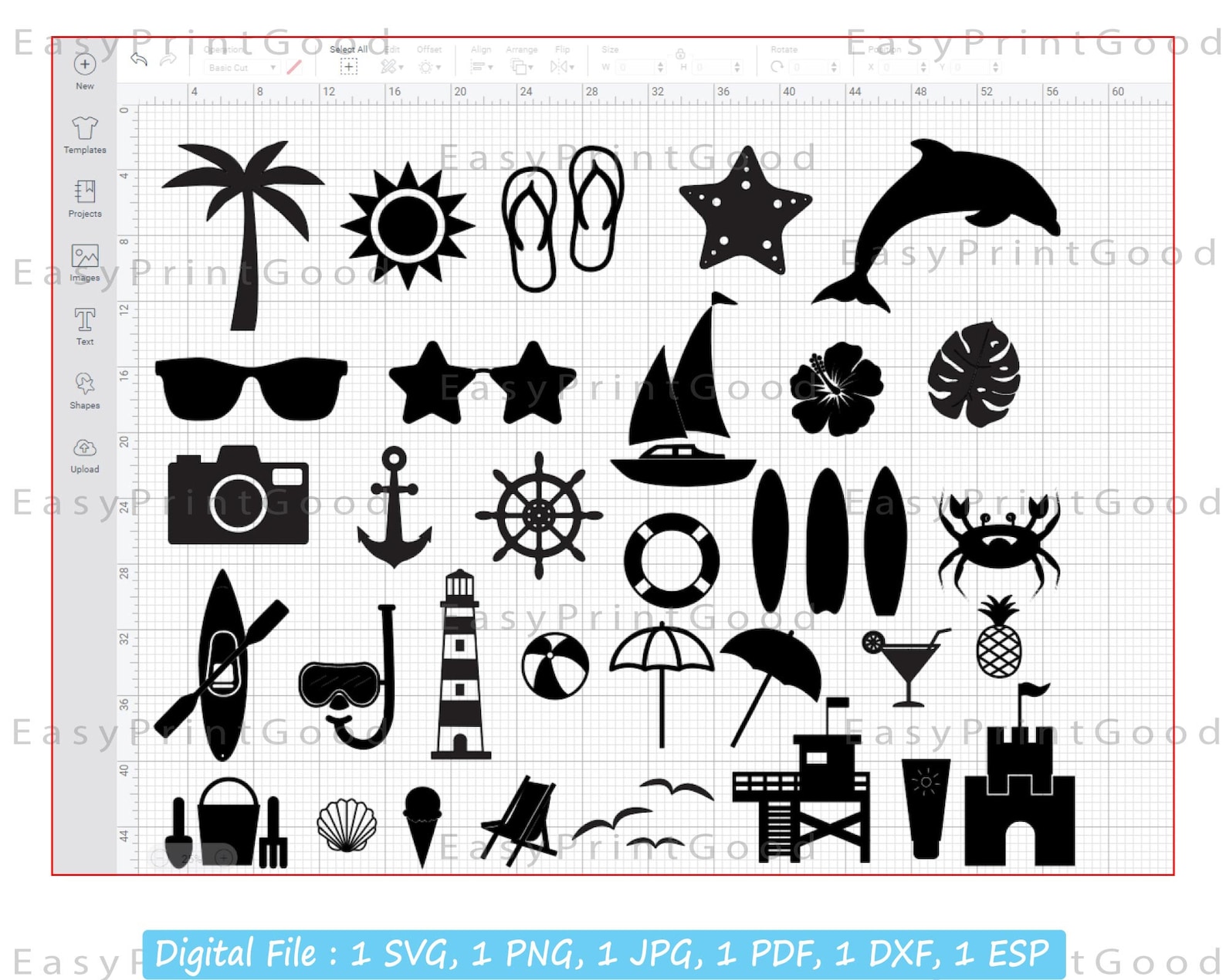 Beach SVG Bundle Summer SVG Bundle Beach Svg Beach Clipart - Etsy
