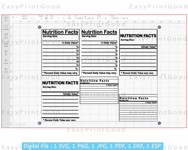 Nutrition Facts Svg, Nutrition, Nutrition Facts Clipart, Nutritional ...