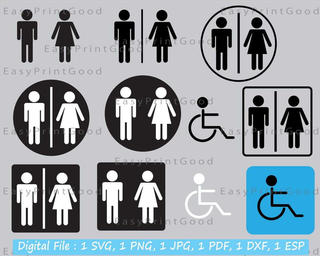 Toilet Svg, Bathroom Svg, Restroom Svg, Poop Svg, Lavatory Svg, Vinyl ...