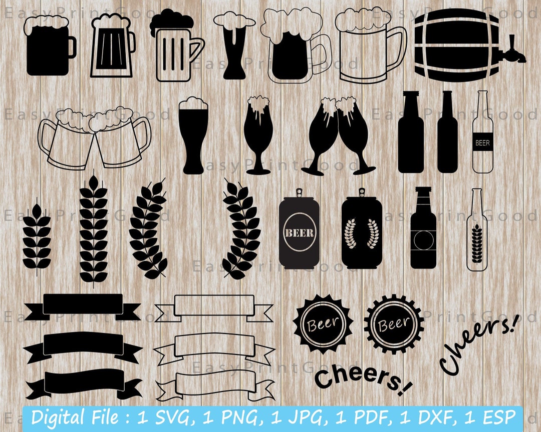 Beer Svg, Beer Mug Svg, Beer Clipart, Alcohol Svg, Beer Svg Bundle ...