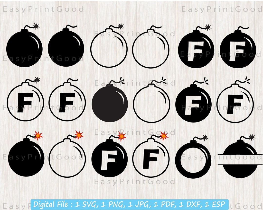 18 Bomb Svg Bundle Bomb Svg Bomb Clipart F-bomb Svg - Etsy