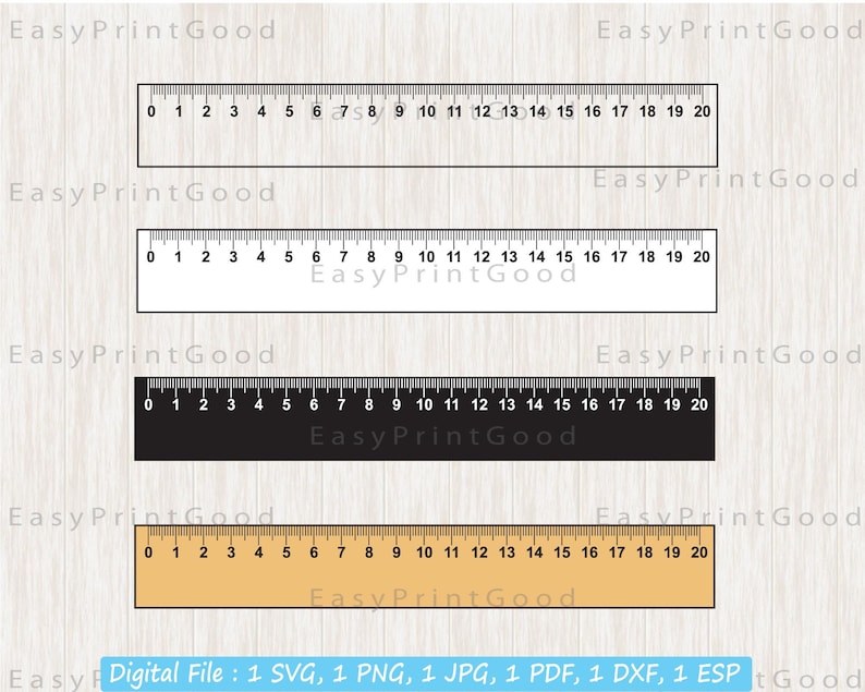Ruler SVG Clipart: School Teacher Cut Files (digital Download) - Etsy
