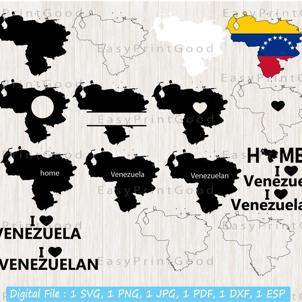 Venezuela Svg - Etsy