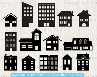 Building Svg File, House Svg, Architecture Svg, Castle Svg, Silhouette ...