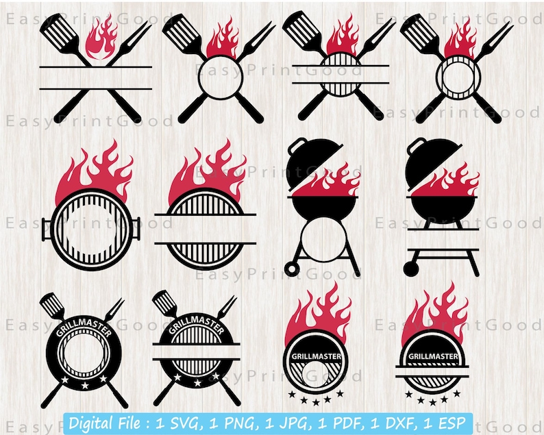 BBQ SVG Bundle Grill Master Svg BBQ Svg Grilling Svg - Etsy