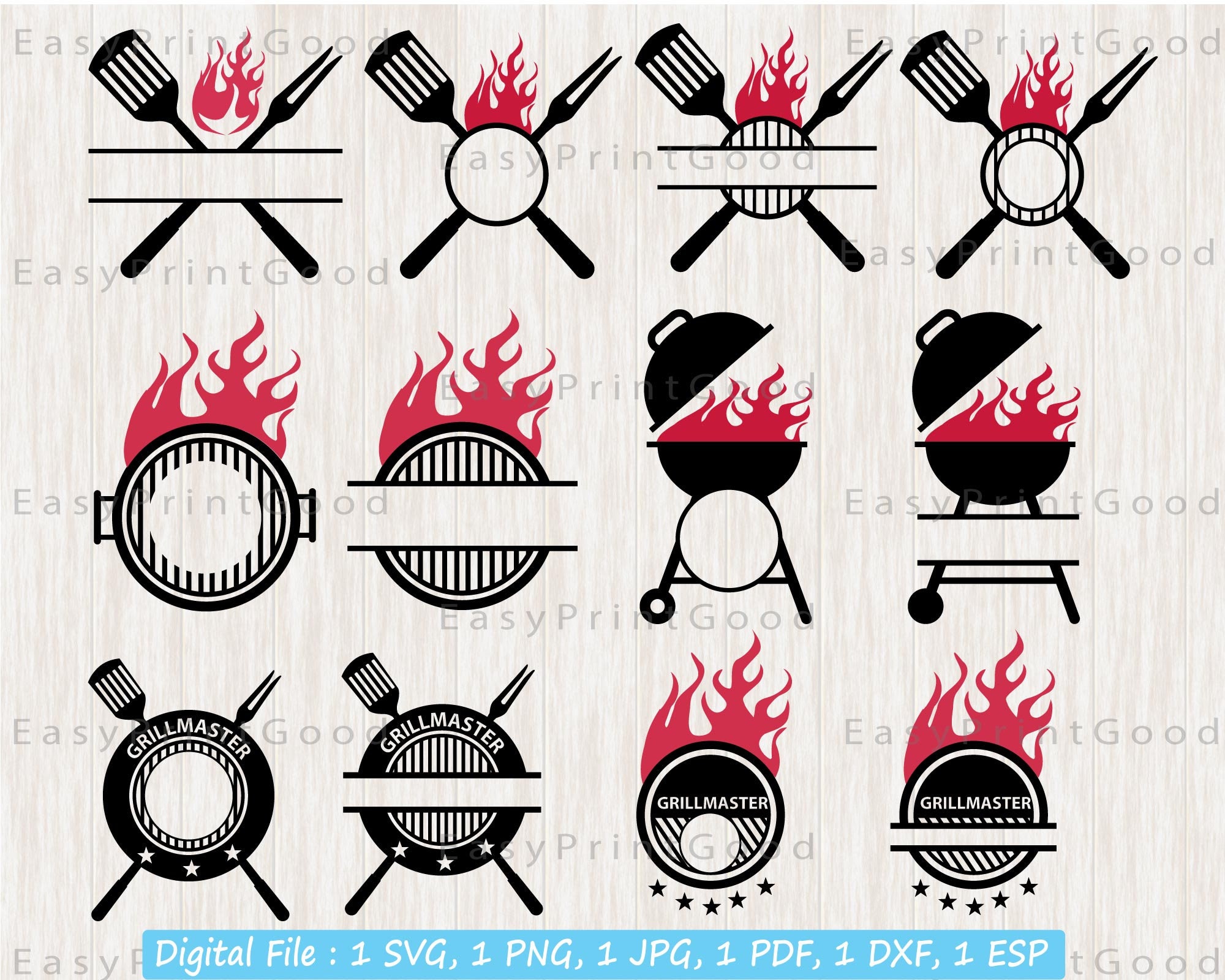 BBQ SVG Bundle Grill Master Svg BBQ Svg Grilling Svg - Etsy