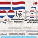 Netherlands Flag Svg Bundle, Netherlands National Flag, Holland Map ...