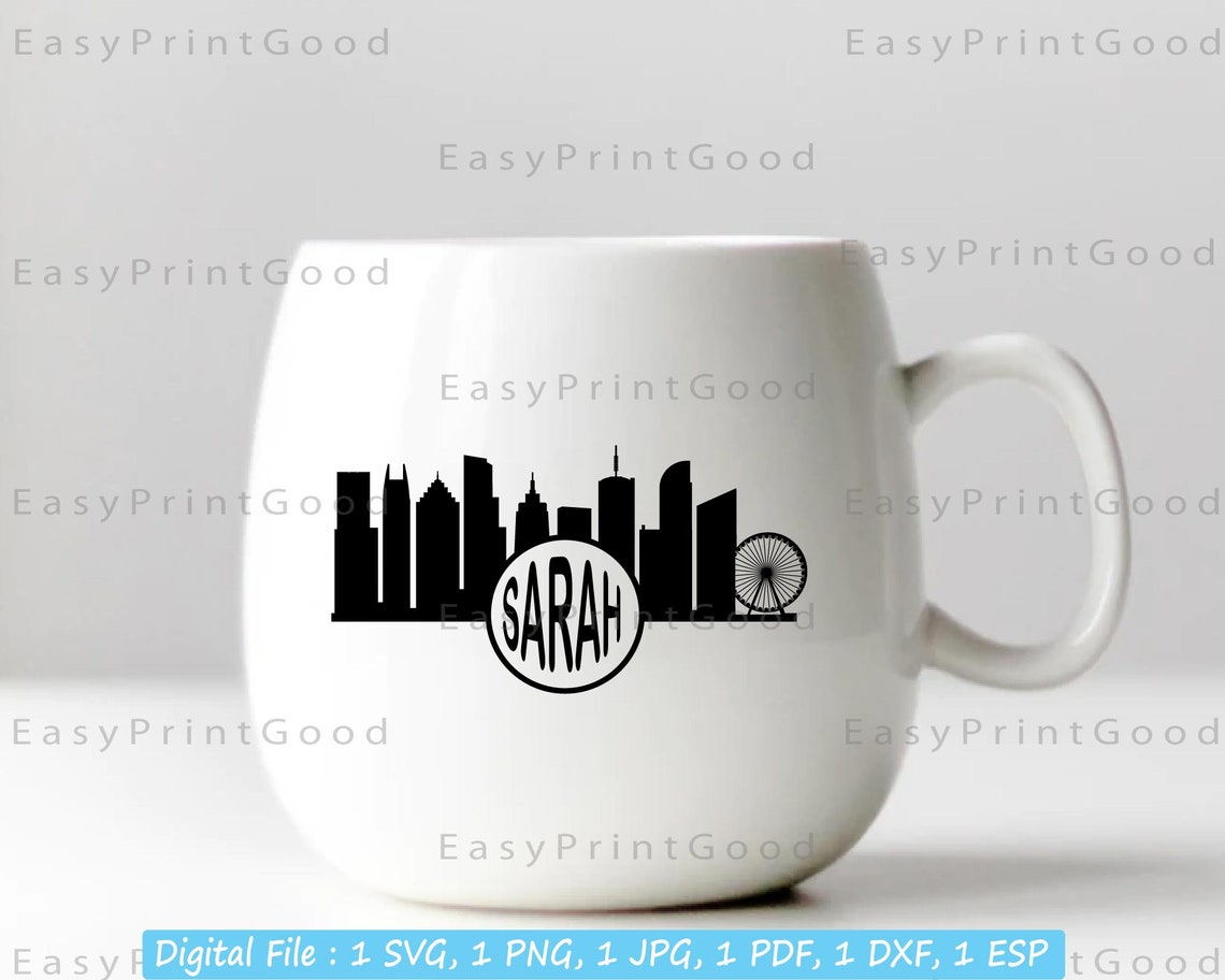 Atlanta Frame Svg Bundle Atlanta Svg Georgia Usa Skyline - Etsy