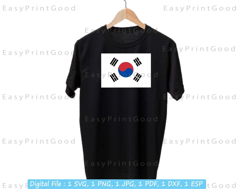 South Korea SVG National Flag Korean Nation Country Svg | Etsy