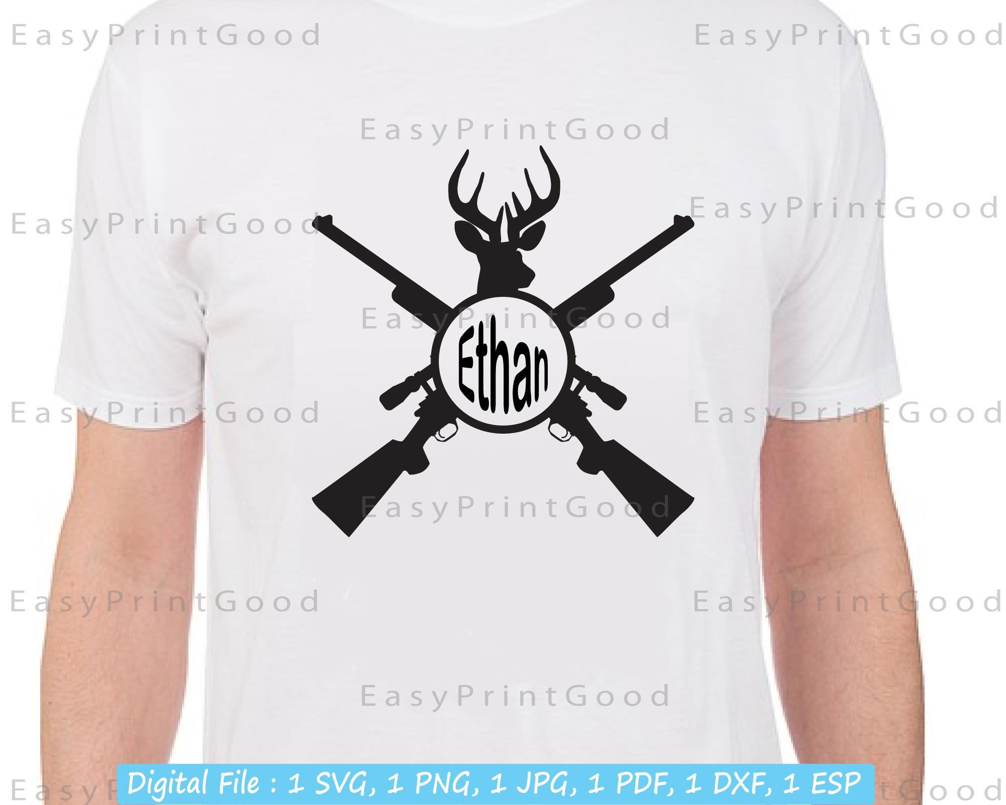 Rifles Monogram Hunting Gun Svg Crossed Hunting Rifles - Etsy