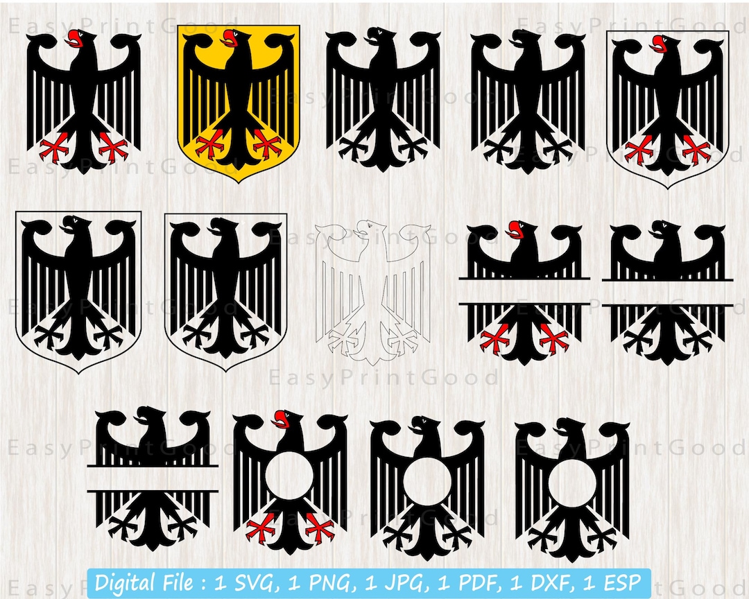 Germany National Country Flag Crest Svg, German Flag, German Seal ...